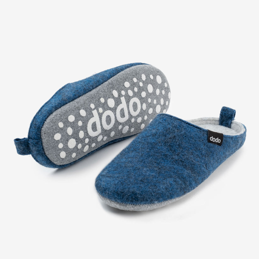 フェルトスリッパ｜インディゴ – Dodo Socks Japan